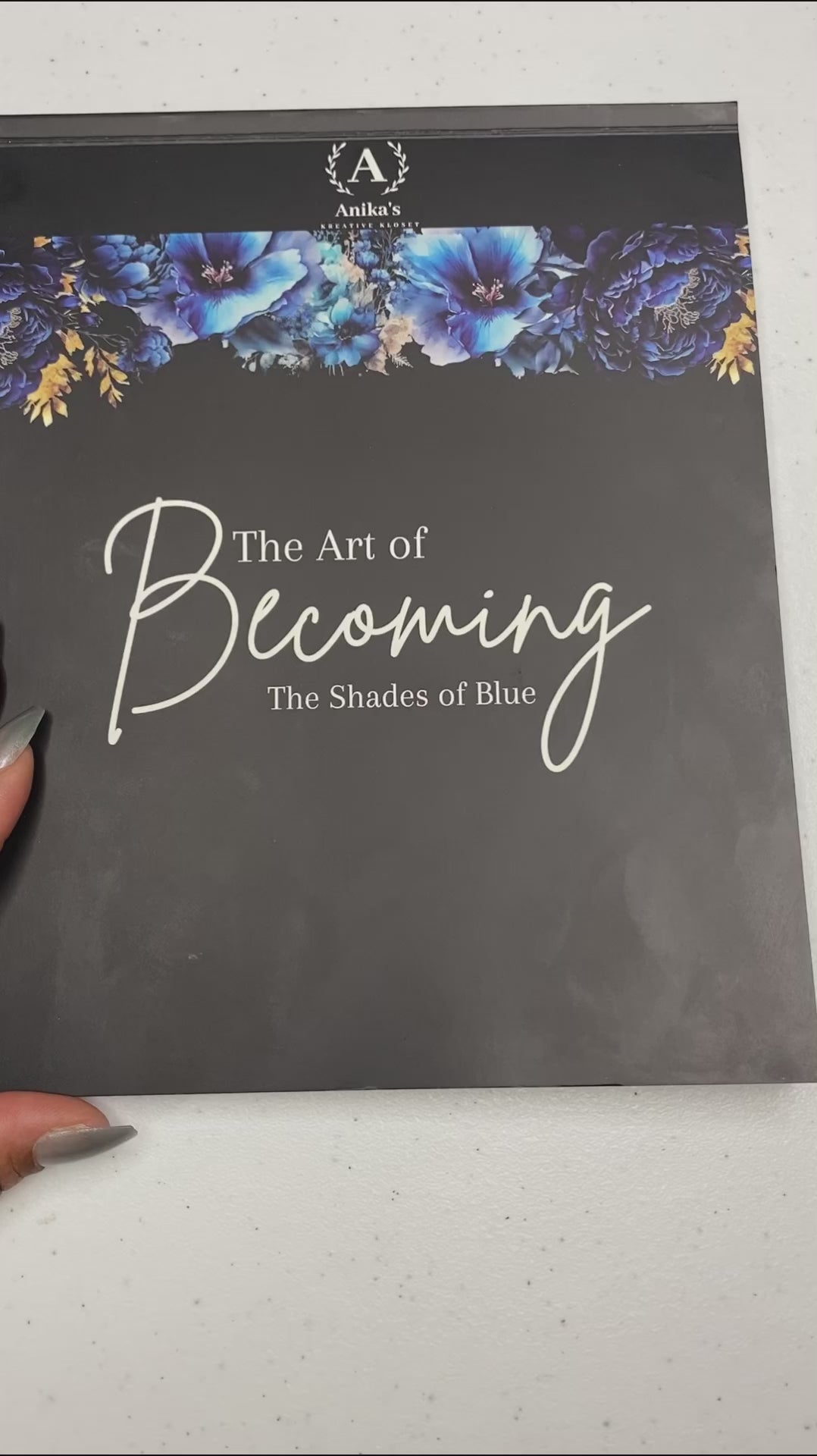 The Art of Becoming: The Shades of Blue Sticker Book – Anika's Kreative ...