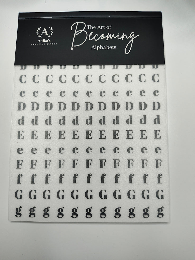 Alphabet – Anika's Kreative Kloset